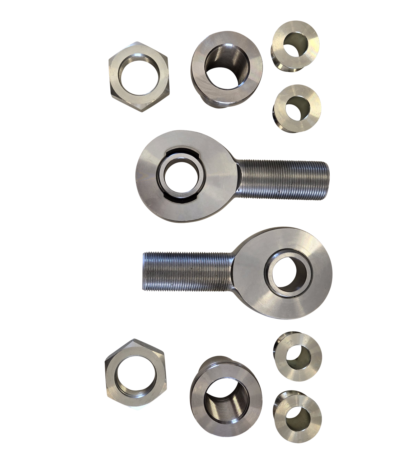 1.5" Heim Joint set, 1.25" bore, 7/8" bolt Tube adapter and spacers in ...